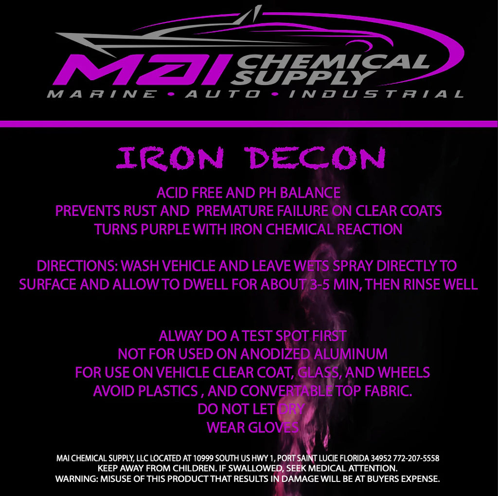 Iron Decon Gallon – MAI Chemical Supply
